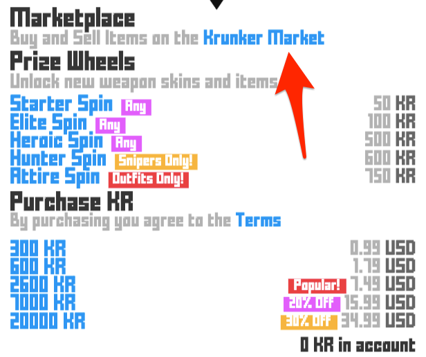 【Krunker.io】レジェンドのスキンが1KRで買えるって本当！？Market placeで欲しいスキンを手に入れよう！｜KrunkerJP